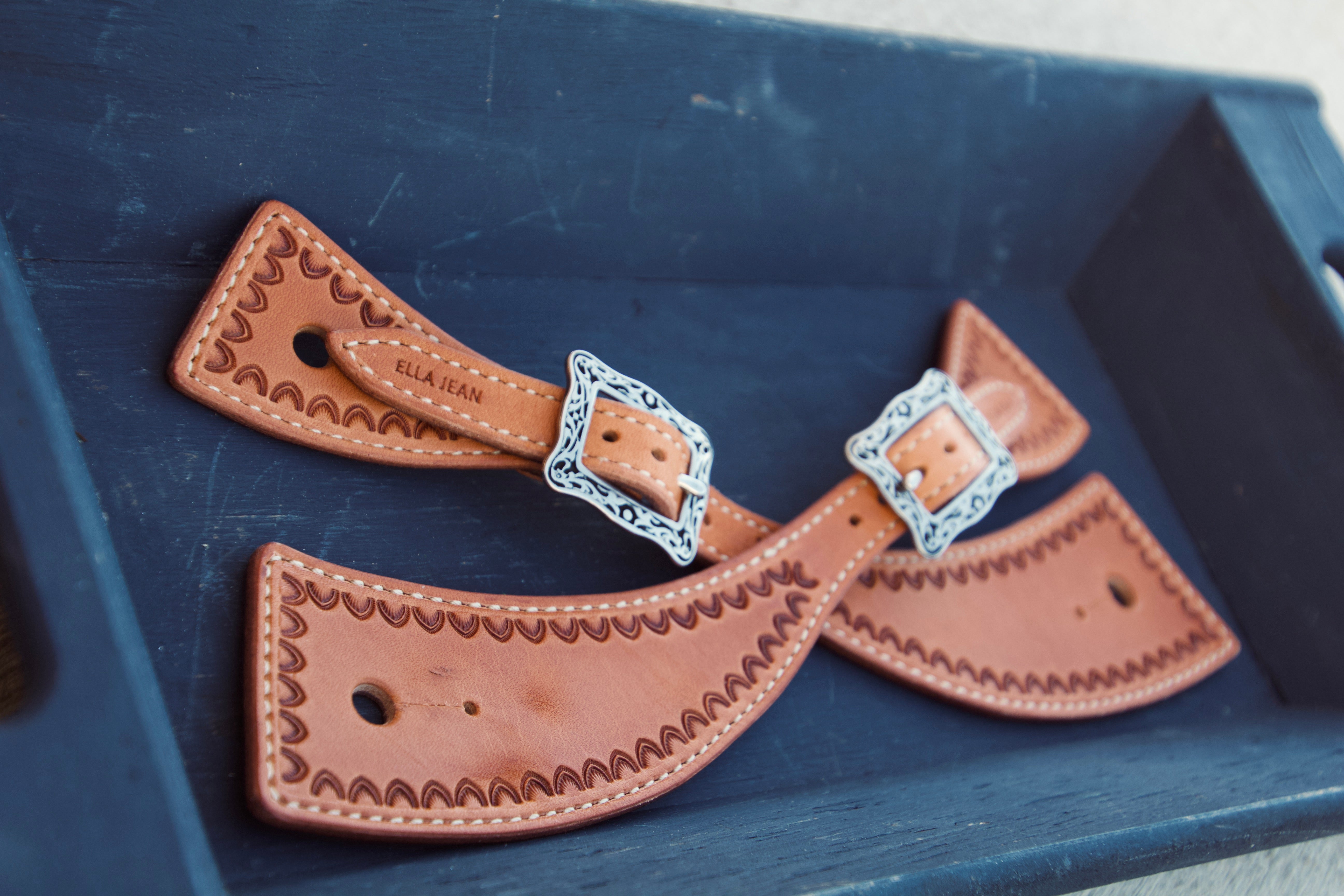 Square Womens Spur Straps – Ella Jean Leather